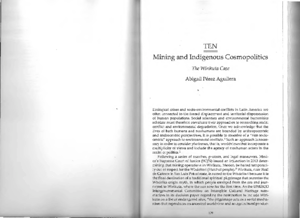 (PDF) Mining and Indigenous Cosmopolitics (Book chapter in Mark ...
