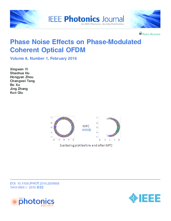 (PDF) Phase Noise Effects on Phase-Modulated Coherent Optical OFDM ...