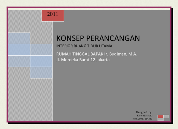 (PDF) KONSEP PERANCANGAN INTERIOR