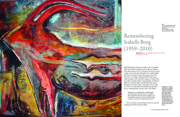 (PDF) Remembering Isabelle Borg 1959 2010