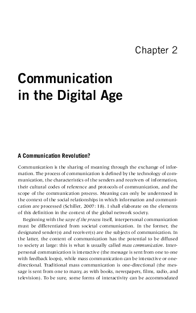 (PDF) Communication in the Digital Age A Communication Revolution