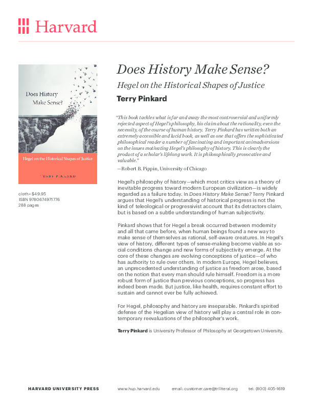 (PDF) Terry Pinkard Does History Make Sense.pdf