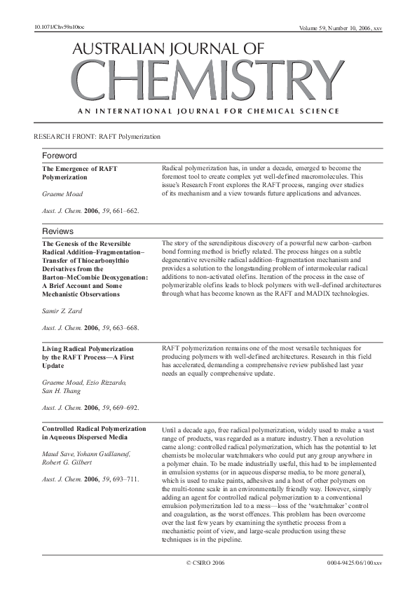 (PDF) Synthesis of Star Polymers using RAFT Polymerization: What is ...