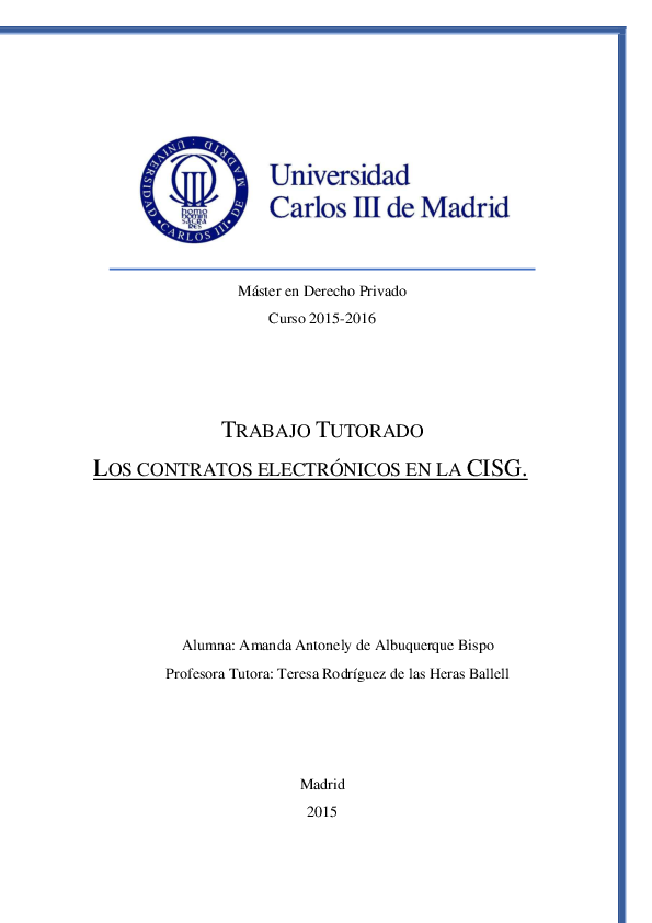 (PDF) Los contratos electronicos en la CISG