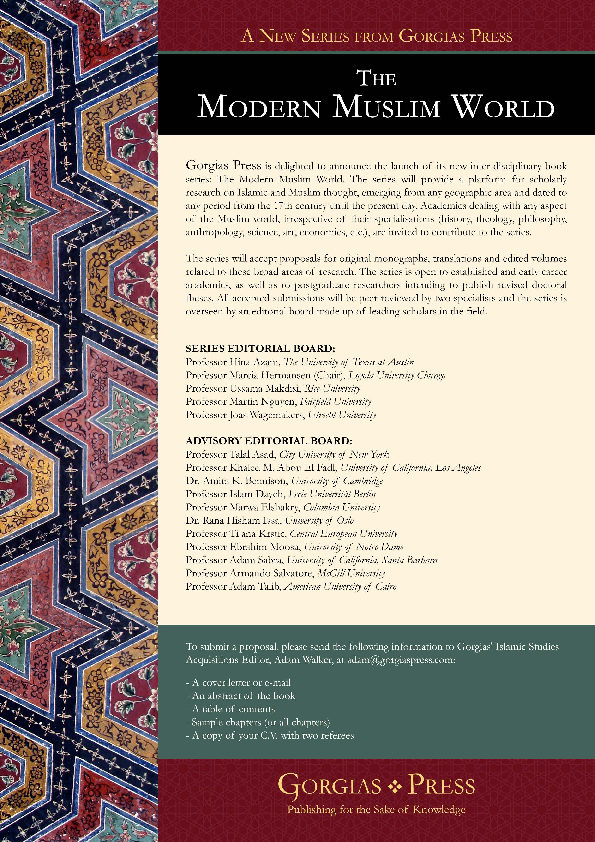 (PDF) Modern Muslim World (Modern Period to the Contemporary World)