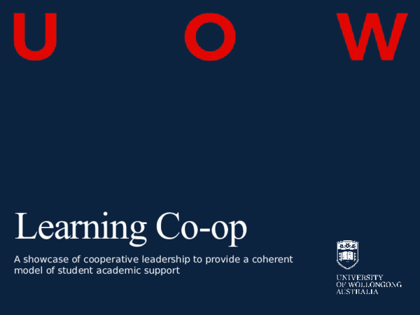 (PPT) The Learning Co-op: a showcase of cooperative leadership to ...