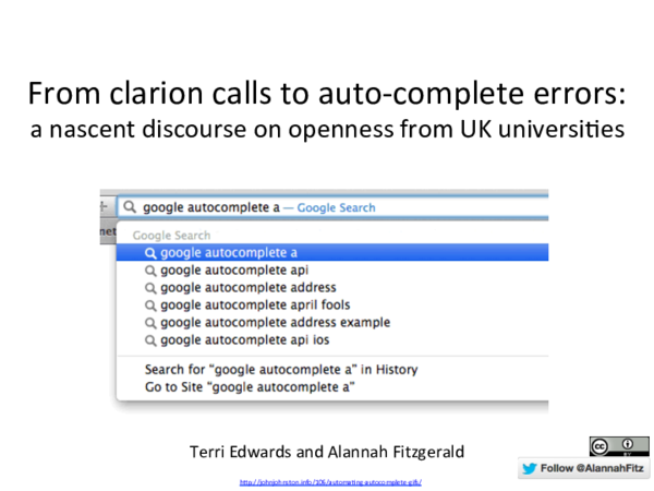 (PDF) From Clarion Calls to Autocomplete Errors: A Nascent Discourse on ...