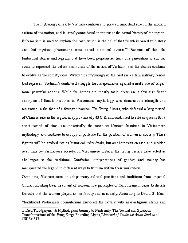 (DOC) The Legend of the Trung Sisters in Vietnamese Culture