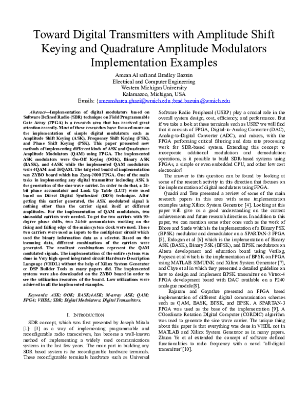 Pdf A Verilog Design In Fpga Implementation Of Quadrature Phase Shift