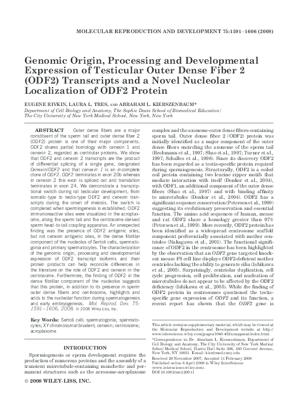 (PDF) Genomic origin, processing and developmental expression of ...
