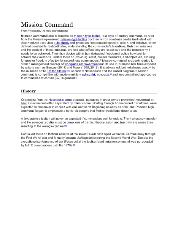 (DOC) Mission Command