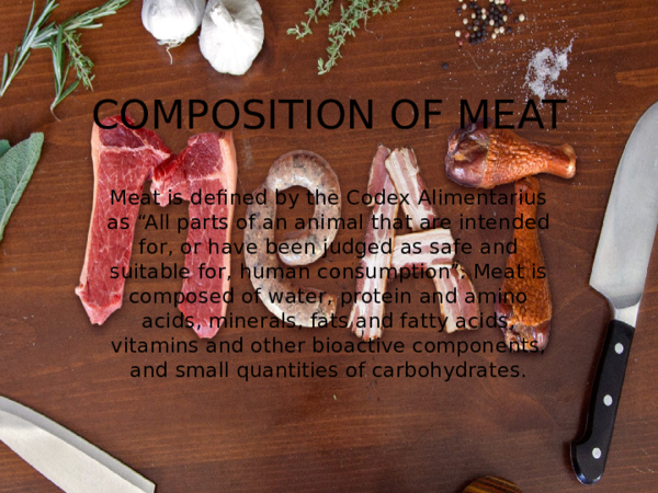 (PPT) COMPOSITION OF MEAT