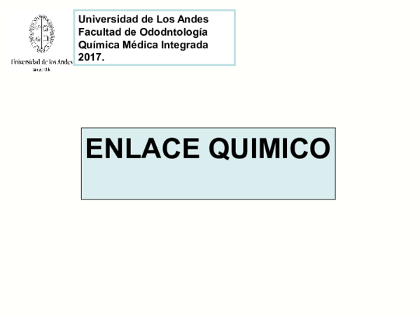 (PPT) CLASE 2 ENLACES QUIMICOS ppt