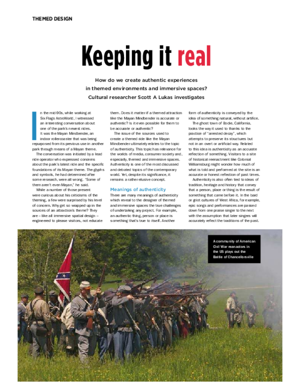 (PDF) Keeping It Real (on Authenticity)