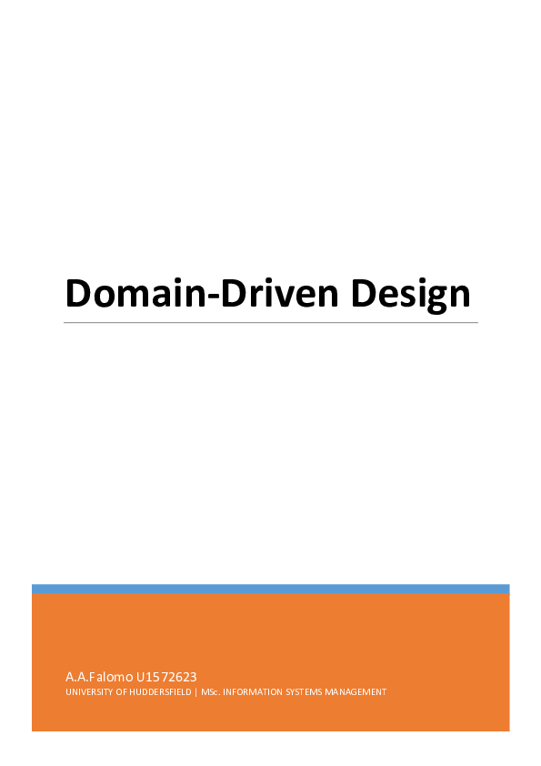 (PDF) Domain-Driven Design