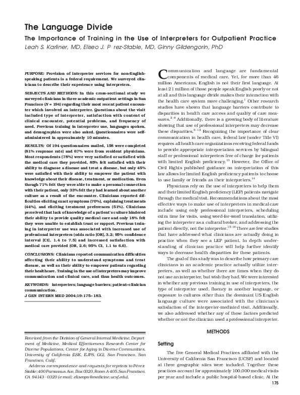 (PDF) The language divide