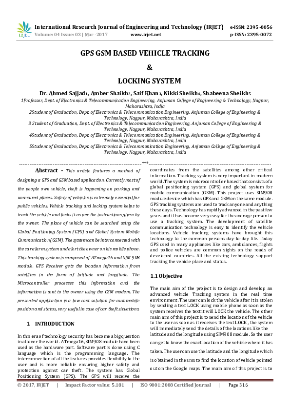 (PDF) Real Time Vehicle Tracking System using GSM and GPS Technology-An ...