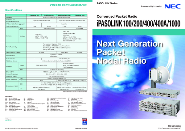 (PDF) IPasolink Nodal Split Mount Range