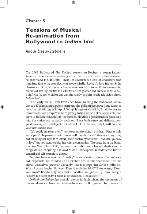 (PDF) “Tensions of Musical Re-animation from Bollywood to Indian Idol ...