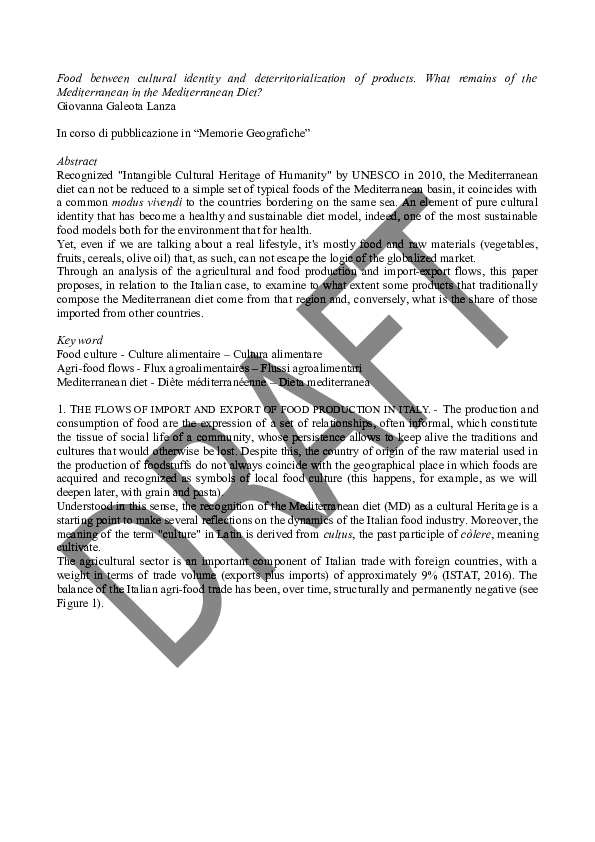 (DOC) Food between cultural identity and deterritorialization of ...