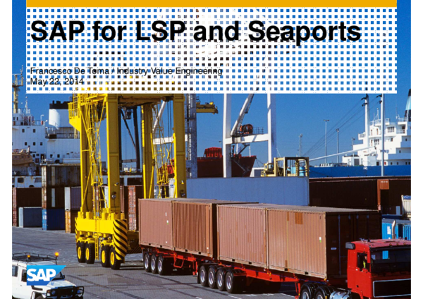 (PDF) SAP for LSP and Seaports