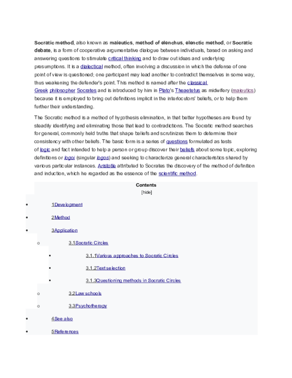 (DOC) Socratic method