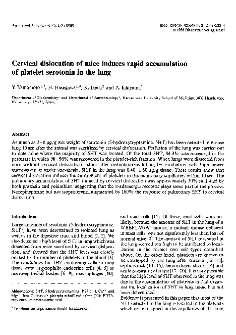 (PDF) Cervical dislocation of mice induces rapid accumulation of ...
