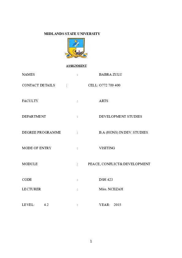 (DOC) Africa's curse is its resources