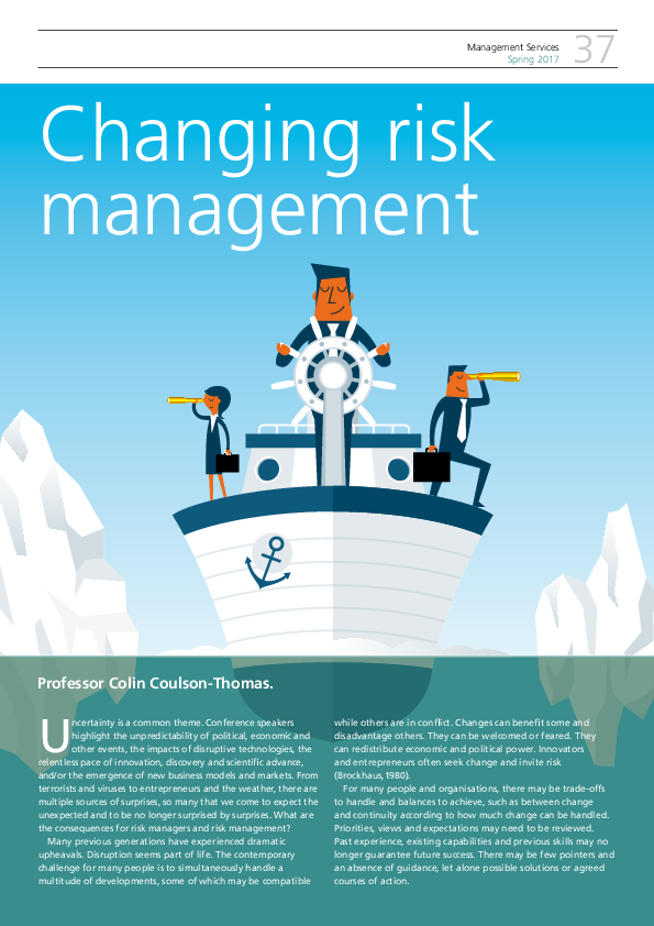 (PDF) Changing risk management