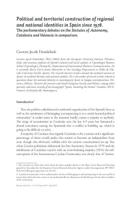 (PDF) Political and territorial construction of regional and national ...