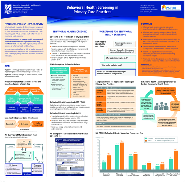 (PDF) Behavioral Health Screening in Primary Care Practices