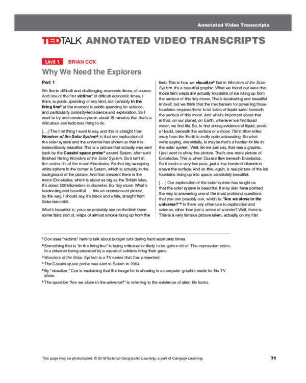 (PDF) Annotated Video Transcripts Part 1