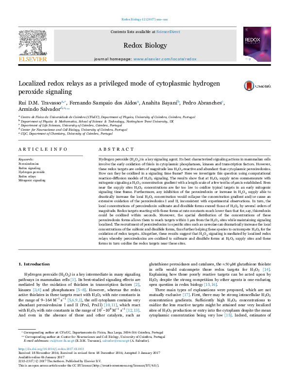(PDF) Localized redox relays as a privileged mode of cytoplasmic ...
