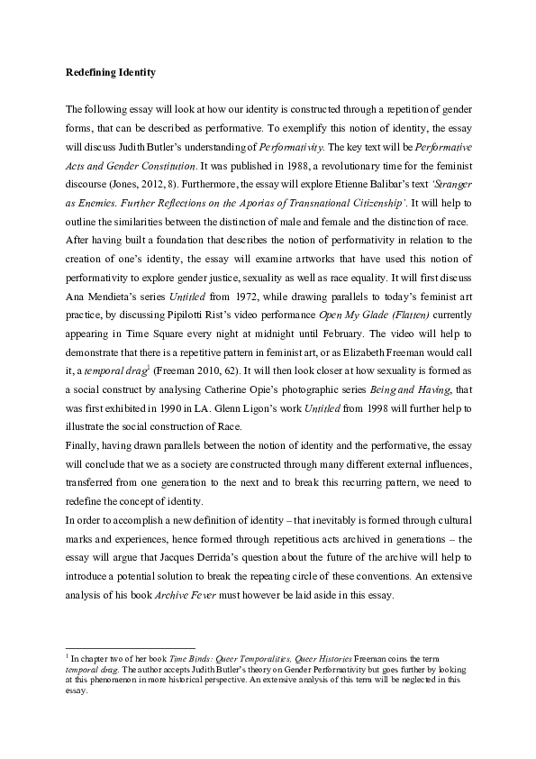 (PDF) Redefining Identity