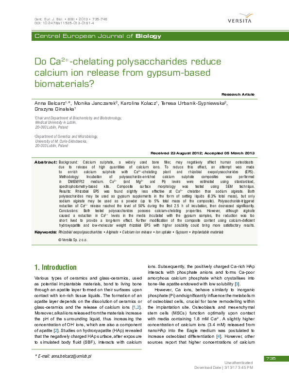 (PDF) Do Ca2+-chelating polysaccharides reduce calcium ion release from ...
