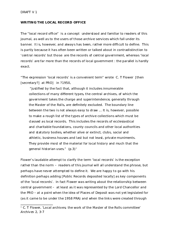 (DOC) Writing the record office