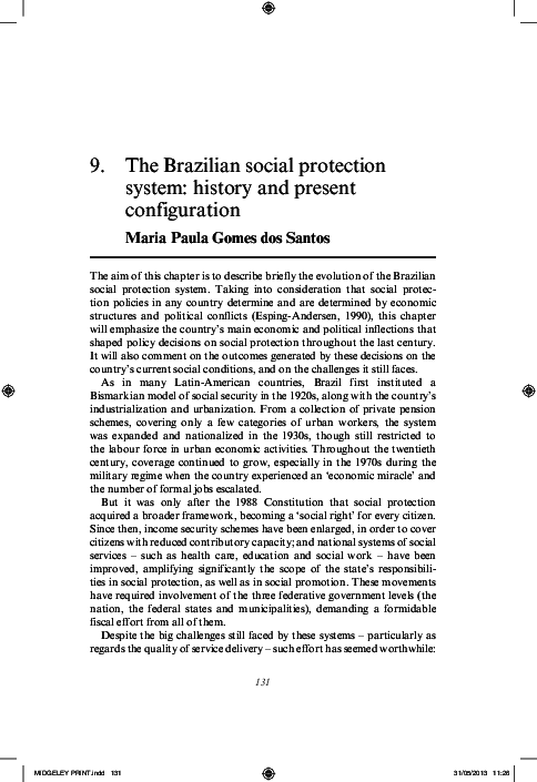 (PDF) The Brazilian social protection system