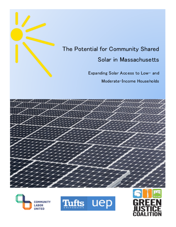(PDF) The Potential for Community Shared Solar in Massachusetts