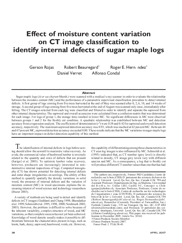 (PDF) Effect of moisture content variation on CT image classification ...
