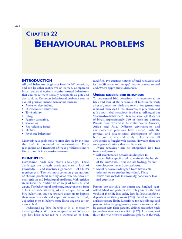 (PDF) Behavioural Problems