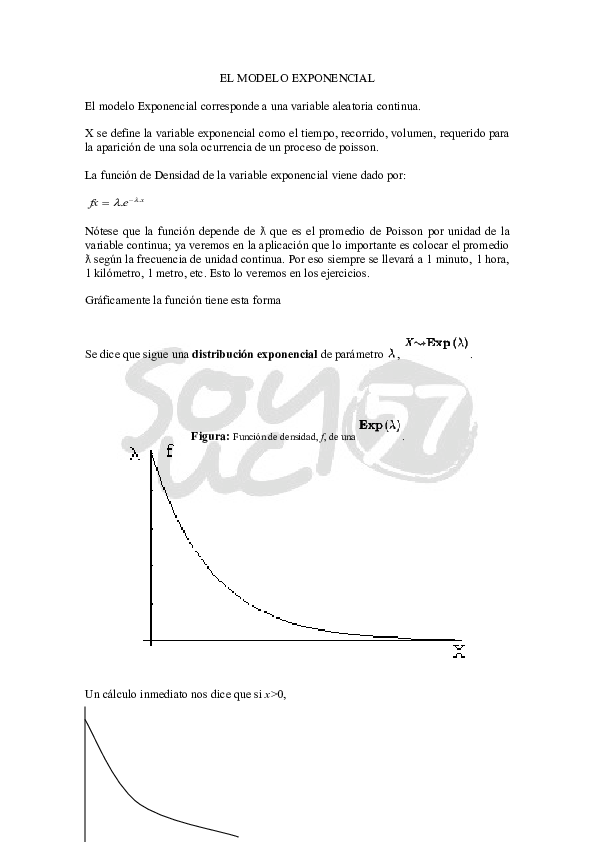 (DOC) EL MODELO EXPONENCIAL