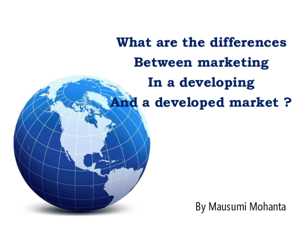 (PDF) What are the differences Between marketing In a developing And a ...