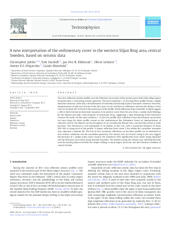 (PDF) A new interpretation of the sedimentary cover in the western ...