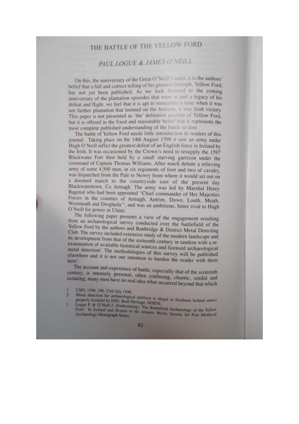(PDF) The Battle of the Yellow Ford