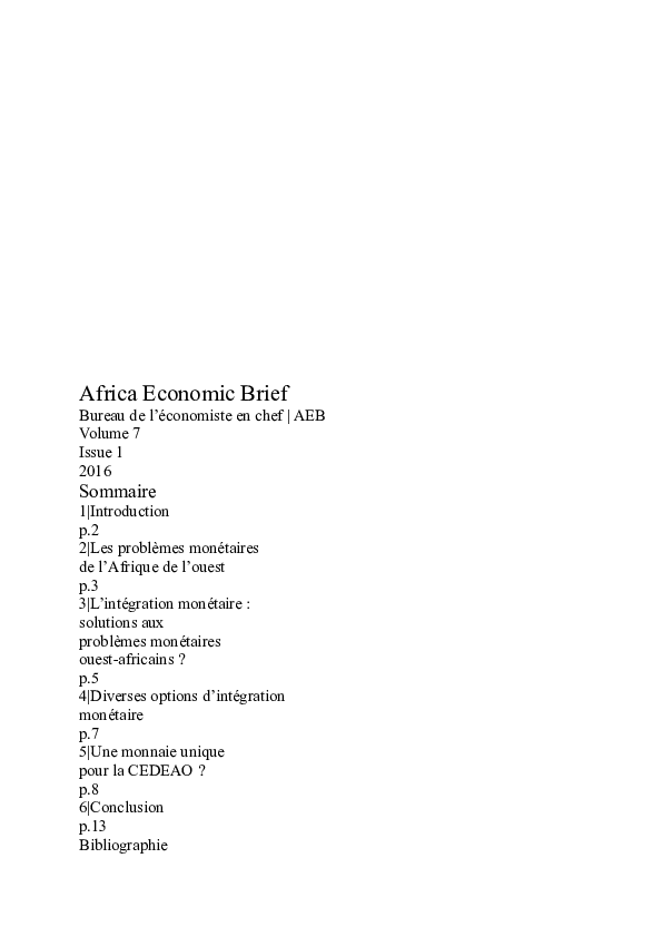 (DOC) Africa Economic Brief