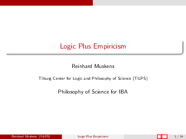 (PDF) Logic Plus Empiricism Philosophy of Science for IBA