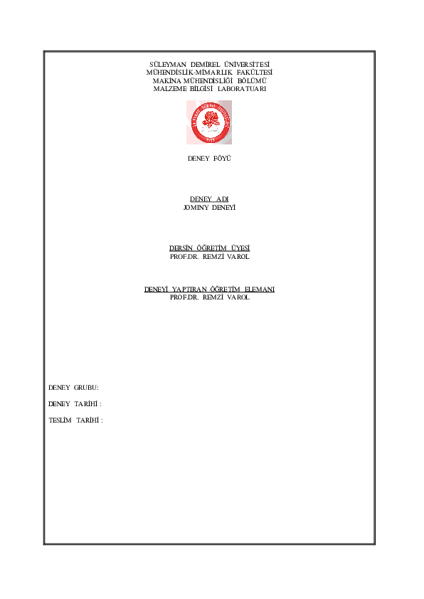 (PDF) Jominy Experiments