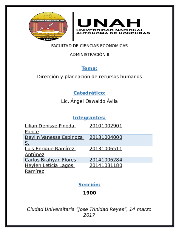 (DOC) Tema Informe de Admon