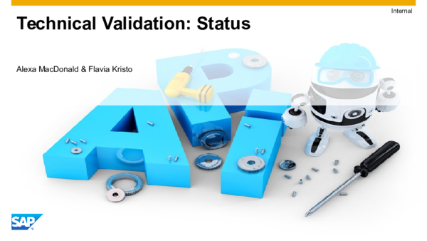 (PPT) Technical Validation Status