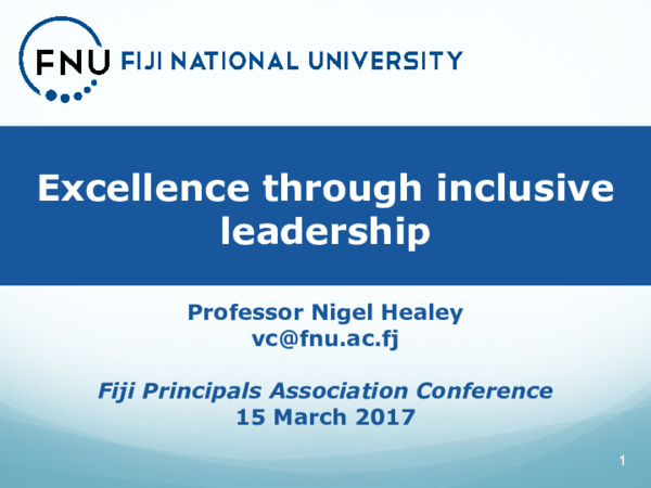 (PPT) Excellence through inclusive leadership
